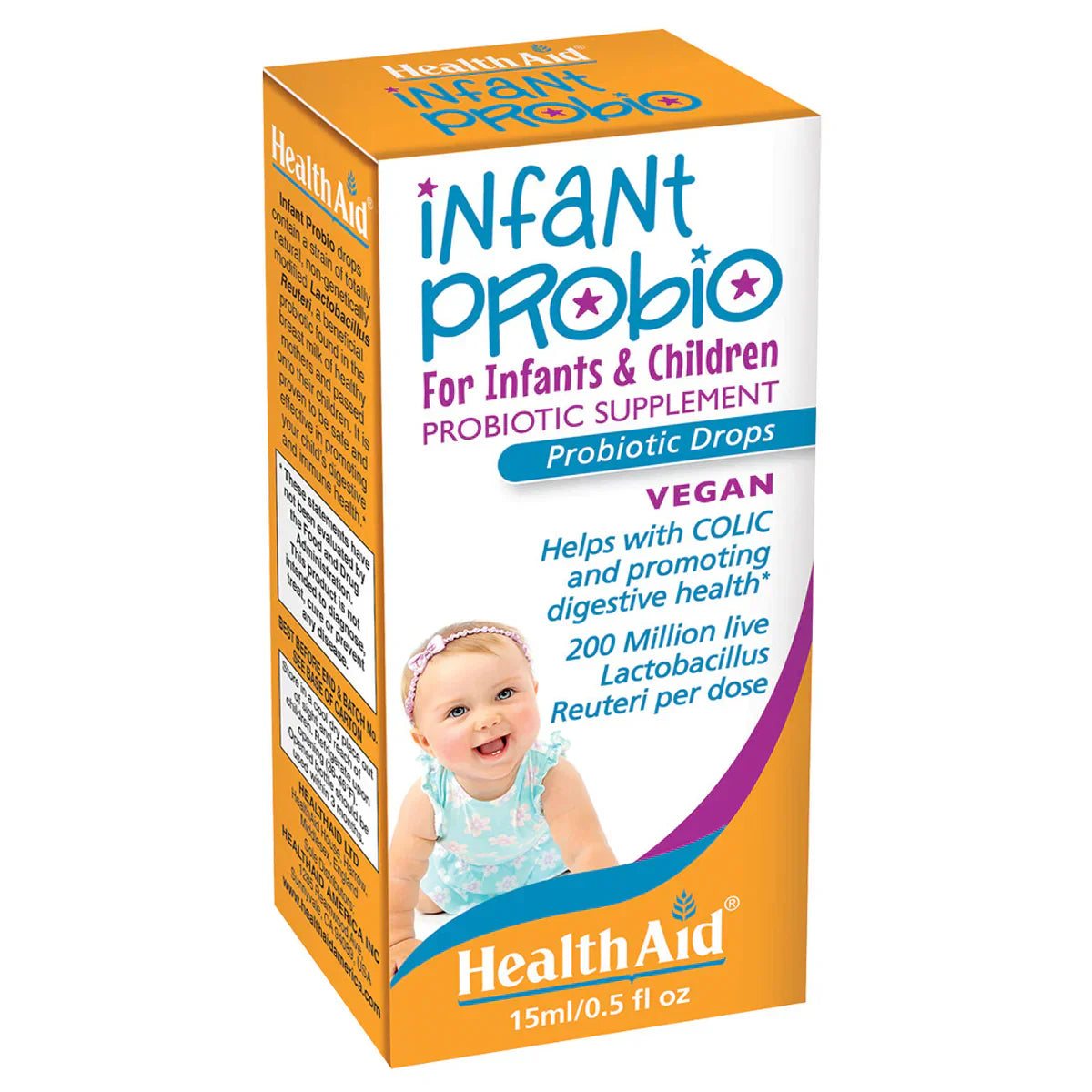 HealthAid Infant Probio - Probiotic Drops 15ml – Health & More Ltd