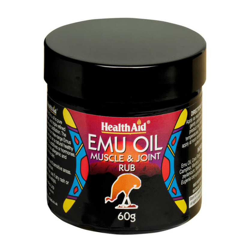 HealthAid Emu Oil - Muscle & Joint Rub Cream – Health & More Ltd