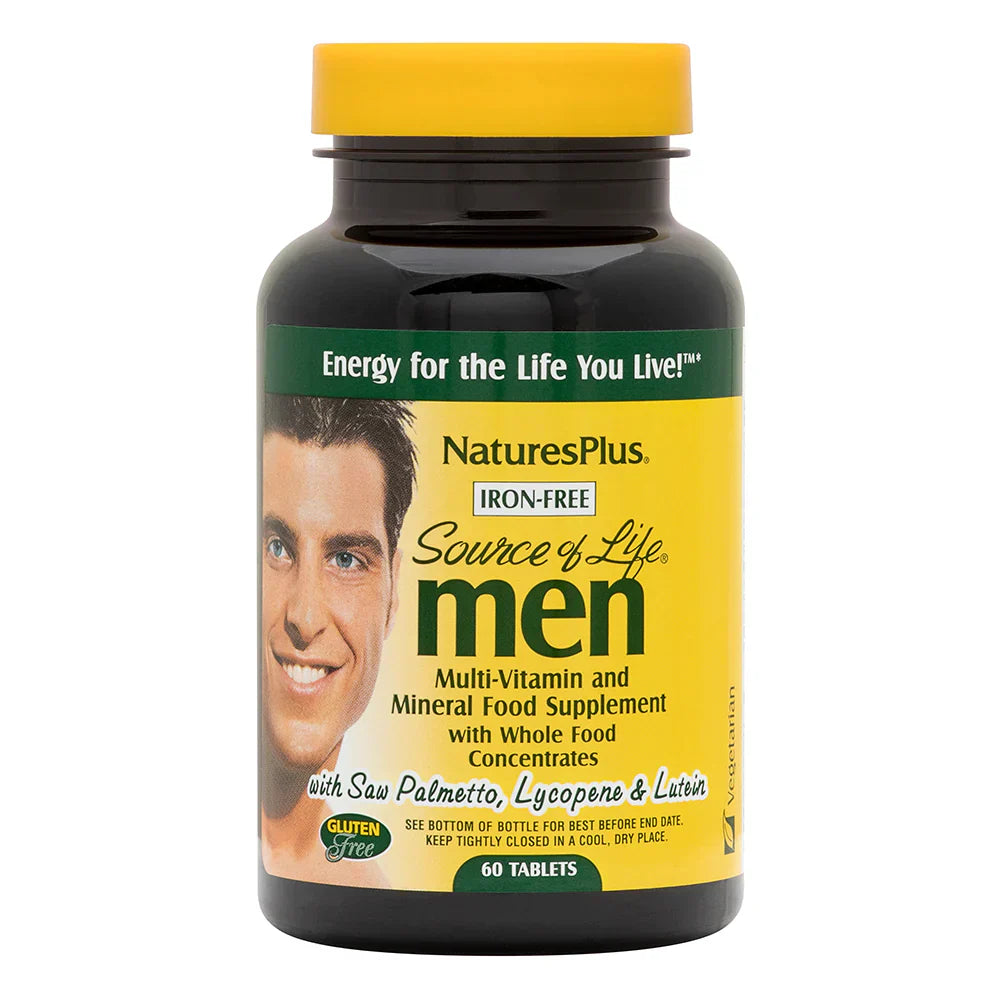 NaturesPlus Source of Life® Men Multivitamin 60 Tablets – Health & More Ltd