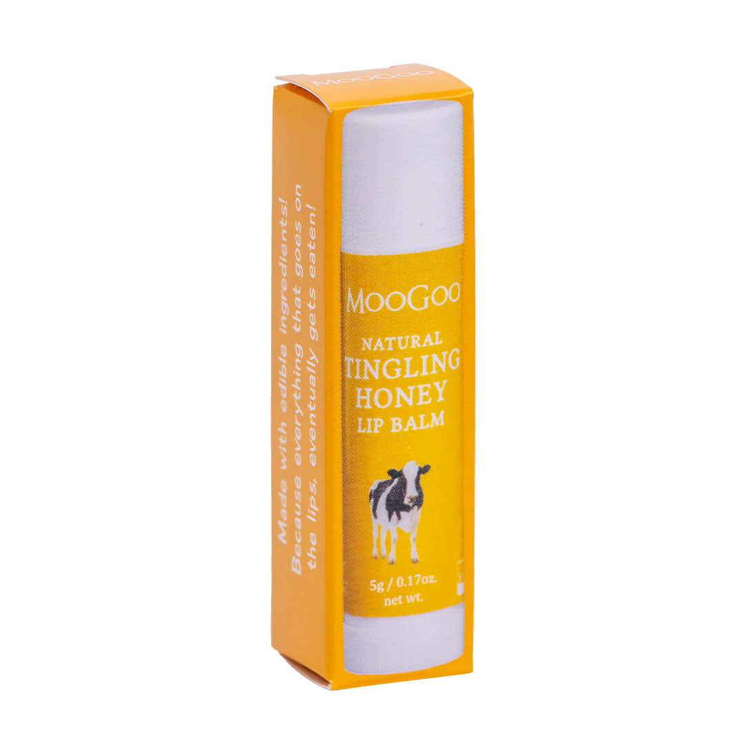 MooGoo Edible Lip Balm 5g – Tingling Honey – Health & More Ltd