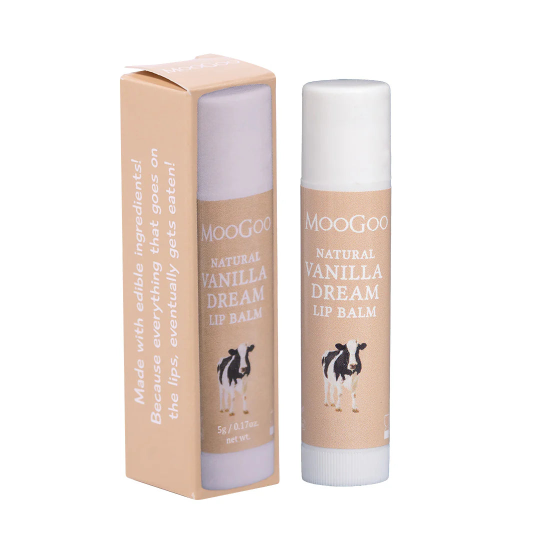 MooGoo Edible Lip Balm 5g - Vanilla Dream – Health & More Ltd