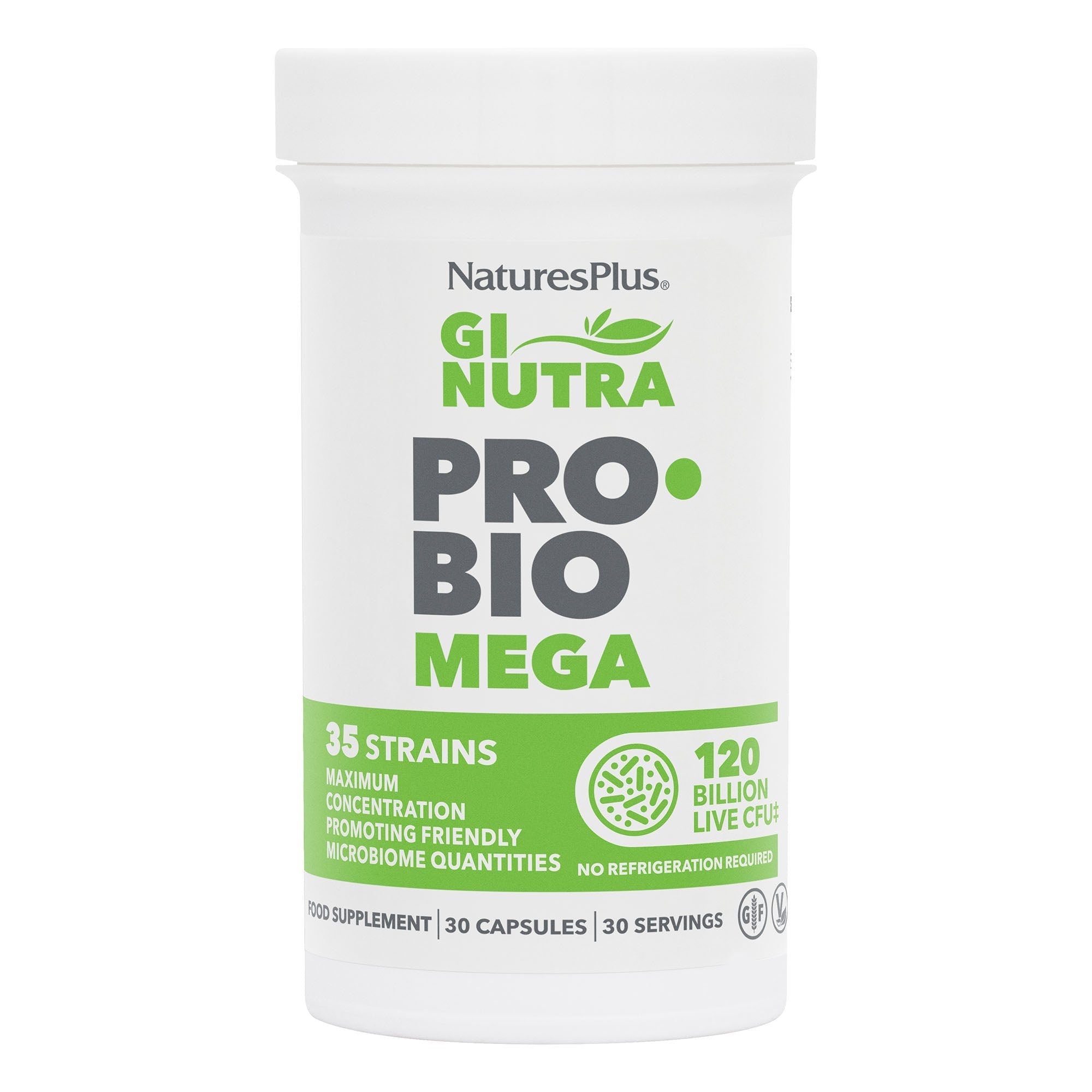 NaturesPlus GI NUTRA® Probiotic Mega 30 Capsules – Health & More Ltd
