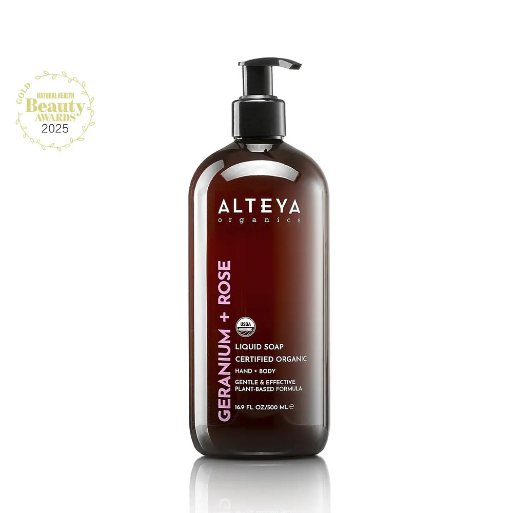 Alteya Organics Geranium & Rose Organic Liquid Soap 500 ml – Health ...